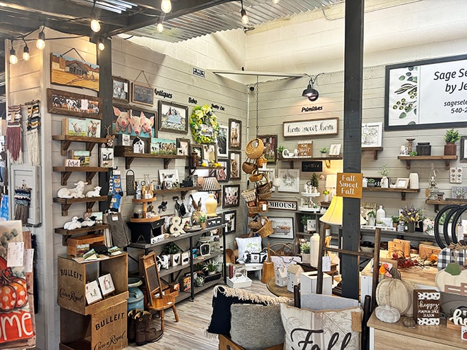 Farmhouse chic meets rustic elegance in this carefully curated corner where "Live, Laugh, Love" isn't just a saying – it's an entire design philosophy.