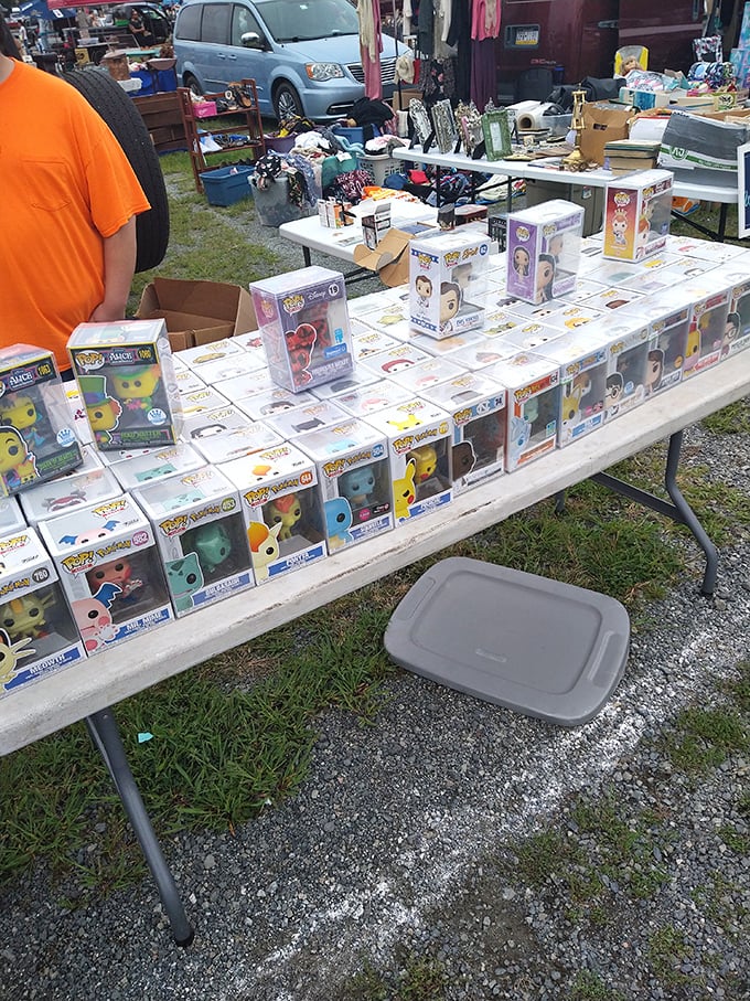 Modern collecting meets nostalgia as Funko POP! figures stand at attention. Today's treasures becoming tomorrow's vintage finds—the cycle continues at Jake's.