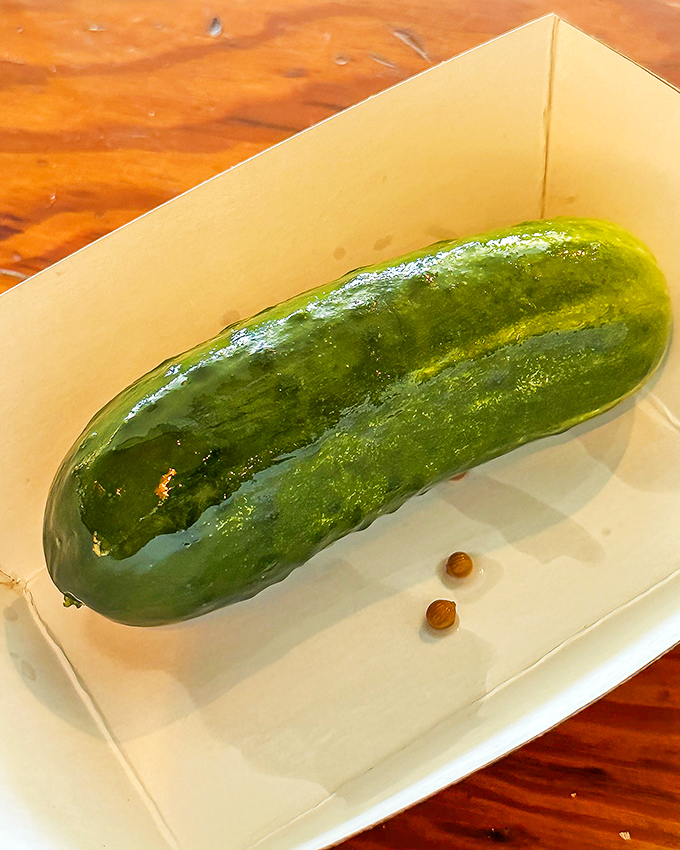 The humble pickle – Katzinger's complimentary ambassador of garlic and brine – cleanses the palate and prepares you for the sandwich odyssey ahead.