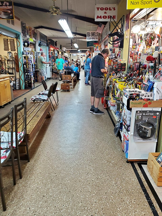 "Tools & More" isn't just a sign—it's a lifestyle philosophy. One person's random gadget is another's must-have kitchen innovation.