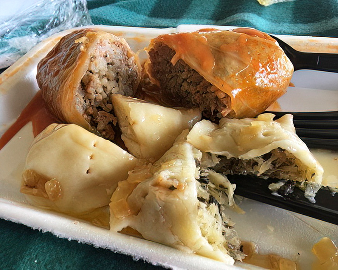 Stuffed cabbage rolls – where meat, rice, and cabbage unite in a savory alliance that puts ordinary comfort food to shame.