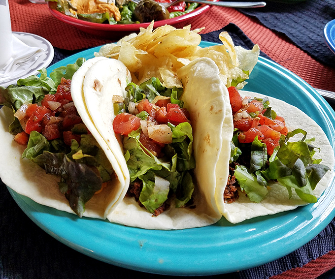 Tacos that make you forget they're meatless—a magic trick of textures and flavors that would convert even the most dedicated carnivore.