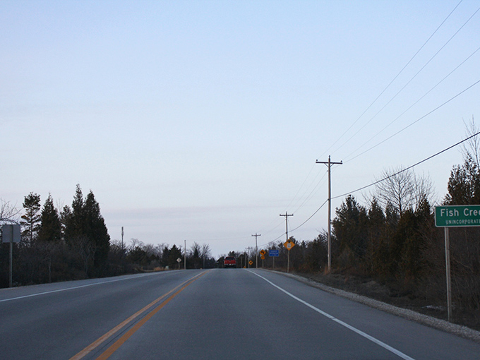 The road into Fish Creek feels like the opening credits to your favorite comfort movie. Just add coffee and Wisconsin's best cherry pie.