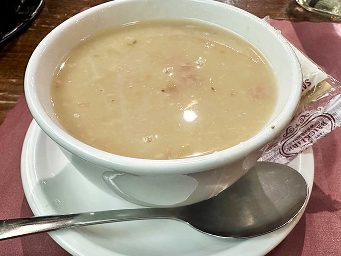 This ham and bean soup doesn't just warm your body—it practically hugs your soul. Spoon not included, but highly recommended.