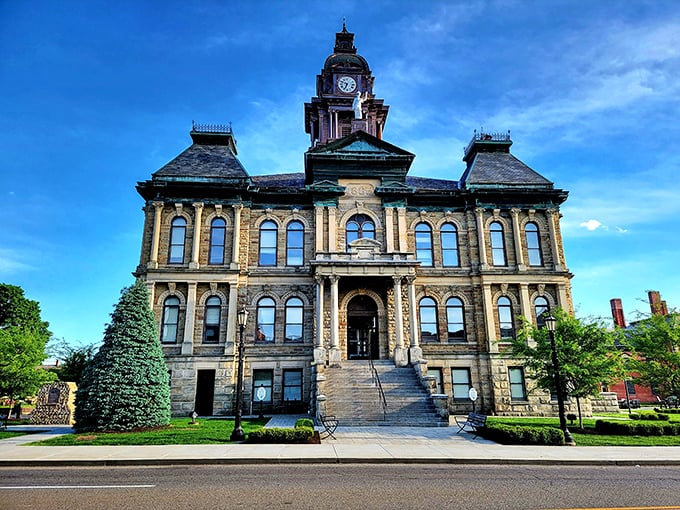 The Holmes County Courthouse isn't just architecturally stunning—it's the beating heart of a community where "going to town" still means something special.