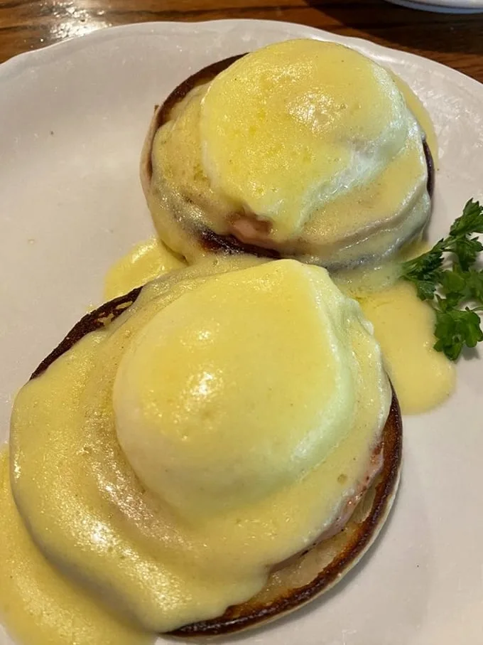 Eggs Benedict done right is breakfast's version of a perfect symphony—these golden-topped beauties would make any brunch aficionado weep with joy.
