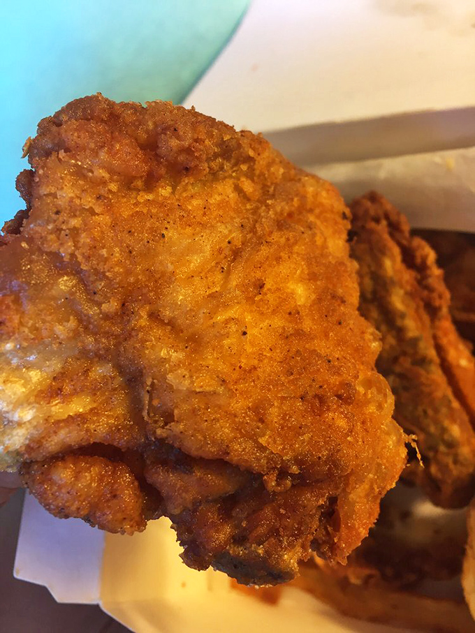 Golden-brown, audibly crunchy, and impeccably seasoned—this fried chicken makes you wonder why anyone bothers with complicated cooking methods when simplicity tastes this good.