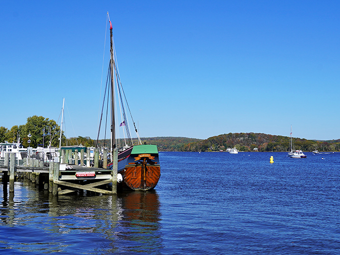 The Connecticut River meets Essex Harbor in a blue embrace that's been the lifeblood of this maritime community for over three centuries.