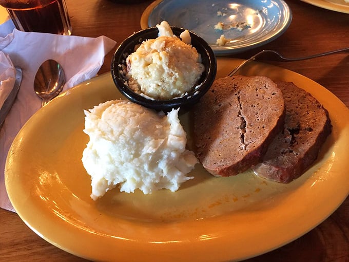 Sometimes the simplest presentations deliver the most satisfaction - meatloaf elevated to comfort food royalty.