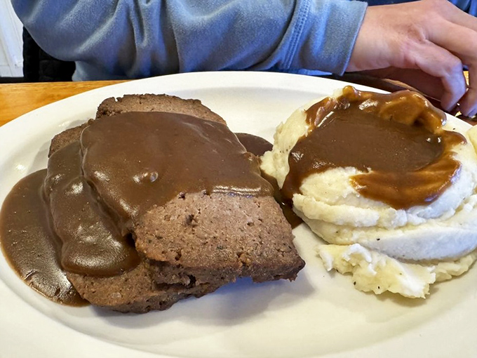 Meatloaf and mashed potatoes – the comfort food equivalent of a warm hug from your favorite aunt who never skimps on the gravy.
