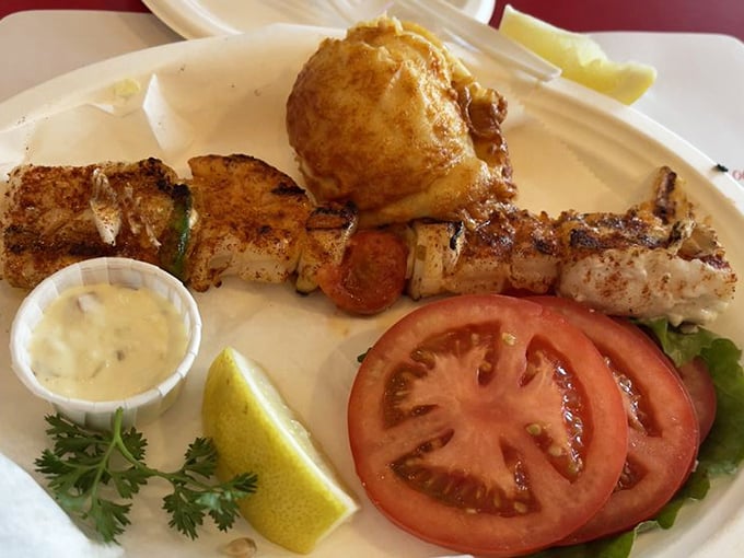 Perfectly grilled seafood skewers that transform dinner into an edible adventure worth writing home about.