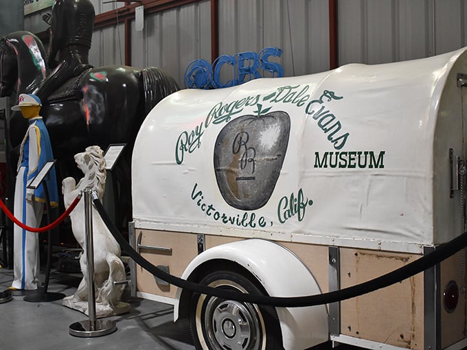 Even the humble trailer gets the museum treatment, showcasing America's love affair with the open road. 