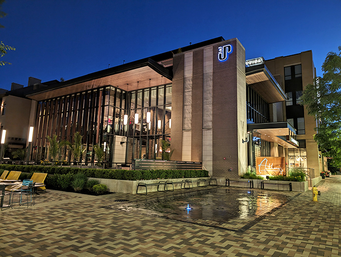 Anthony's Chophouse brings architectural drama to Carmel's dining scene, with lighting that makes both the building and your steak look like stars.