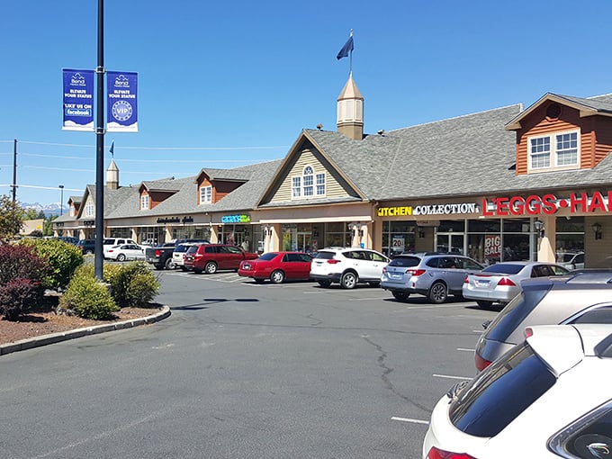 That Bend mountain backdrop makes every purchase feel like an adventure - shopping with a scenic bonus.