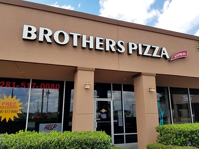 Brother's Pizza Express: "Strip mall simplicity with New York pizza credibility. Sometimes greatness hides behind humble storefronts!" 