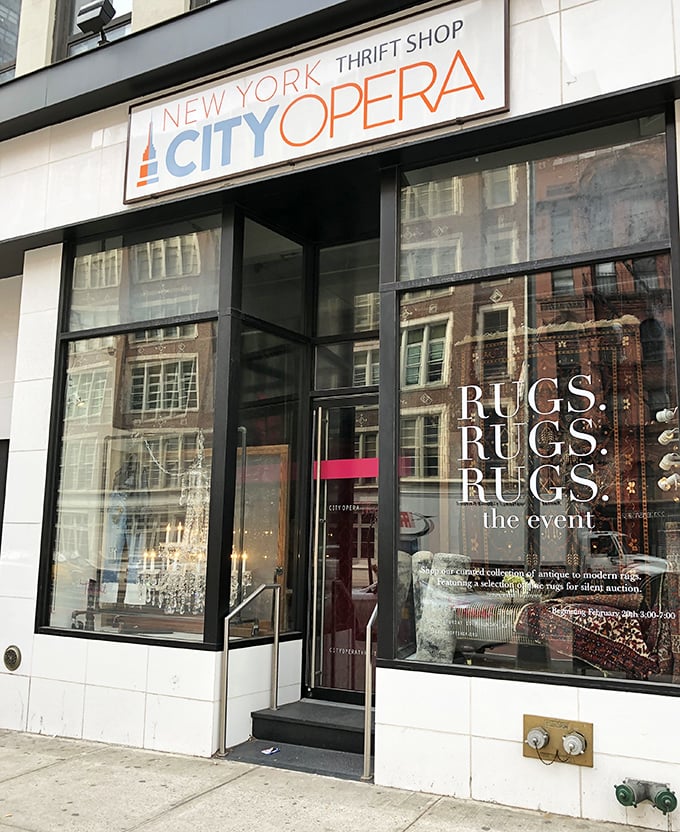 The City Opera Thrift Shop – where Broadway's glamour meets Manhattan's bargain hunters in a surprisingly elegant space.