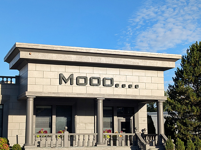 Mooo....Burlington's stone facade feels like entering a temple—which is appropriate, because here they worship perfect steaks.