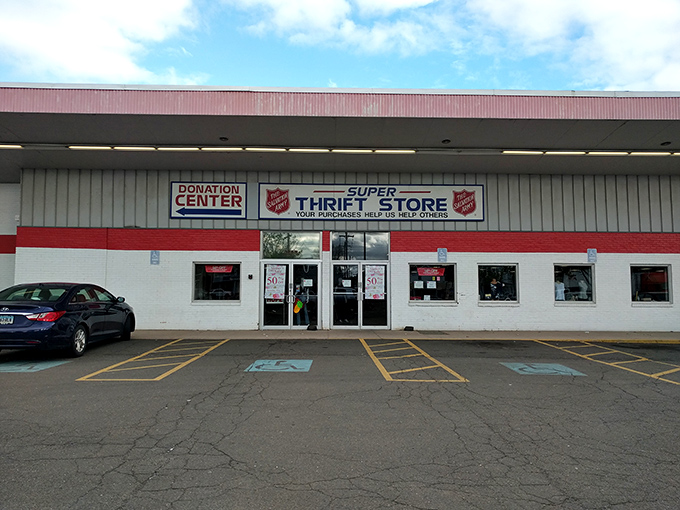 The Salvation Army Super Thrift Store: Where "super" describes both the size and the savings.