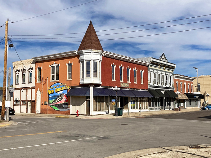 The bench on Arcola's sidewalk isn't just street furniture—it's an invitation to slow down and enjoy retirement at small-town prices.