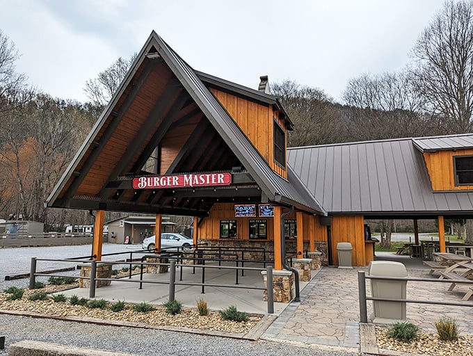 Burger Master Drive In: Nestled among the Smoky Mountains, this rustic burger haven welcomes hungry hikers and road-trippers alike.