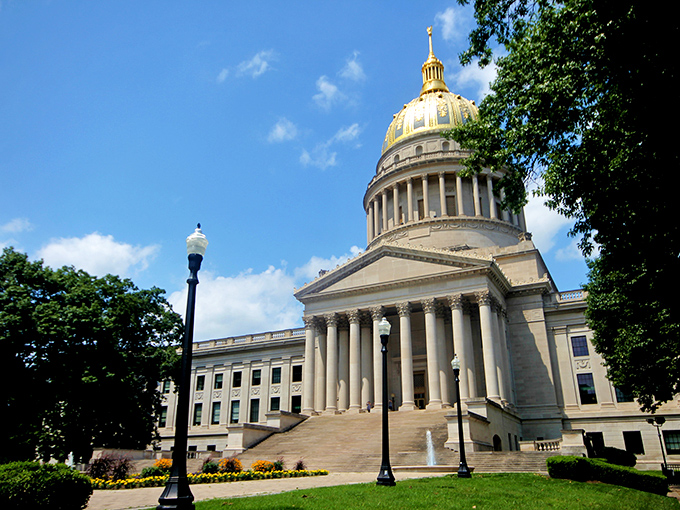 Charleston's golden dome gleams like a retirement portfolio that actually worked out. State capitals don't get more approachable than this!