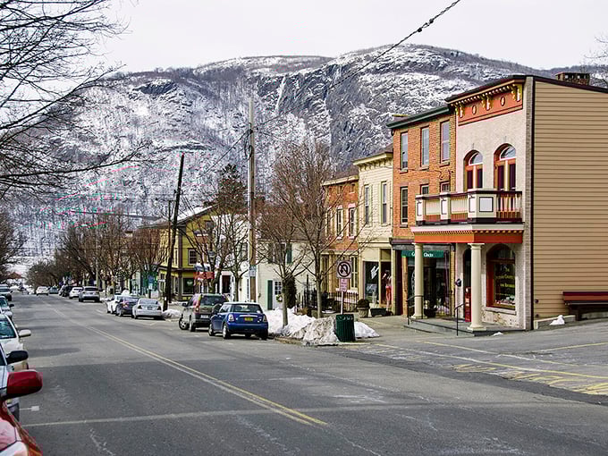 These colorful houses in Cold Spring offer the kind of front-porch living that makes retirement feel like a permanent vacation.