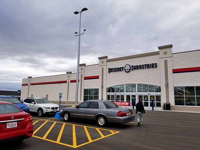 The spacious parking lot hints at the massive treasure trove within. Like Disney World for deal-hunters, minus the long lines!