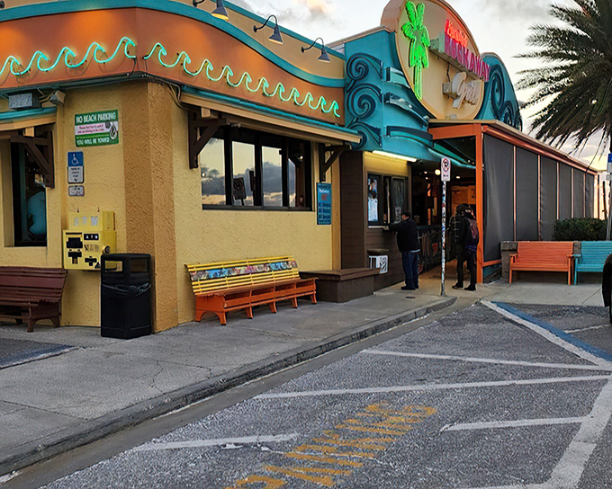 Those colorful beach hues aren't just pretty – they're setting the stage for the coastal flavor explosion waiting inside.