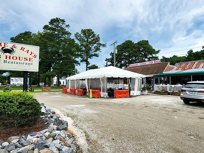 The unassuming exterior of Margie & Ray's hides decades of seafood secrets – just follow the locals and the smell of Old Bay.