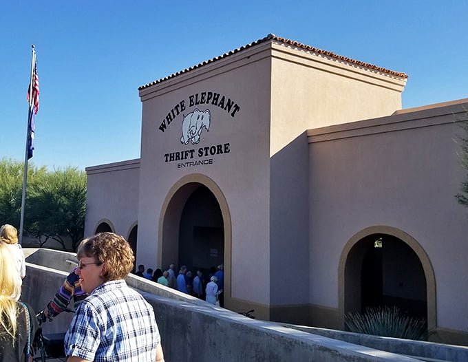 A line forms outside White Elephant – the surest sign you've found the holy grail of Arizona thrifting.