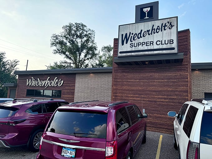 This unassuming building in tiny Miesville houses big steak dreams. Wiederholt's proves that population size and steak quality have zero correlation.
