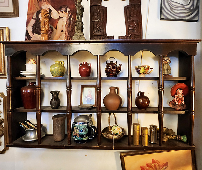 Not just decoration—these vintage vessels tell stories of dinners past while waiting for their next chapter in someone's home.