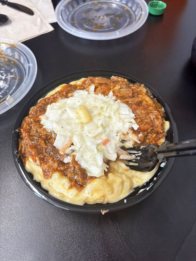 BBQ meets mac and cheese in a bowl that proves some of history's greatest relationships started as unlikely pairings.
