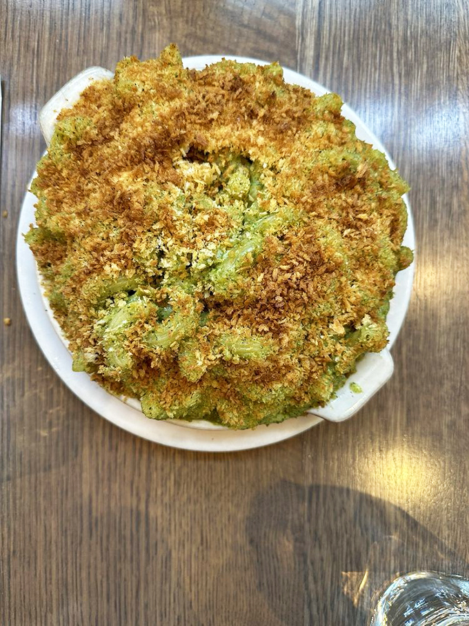 This isn't just dinner—it's edible architecture. The breadcrumb topping creates a textural masterpiece that would make Michelangelo weep into his pasta.