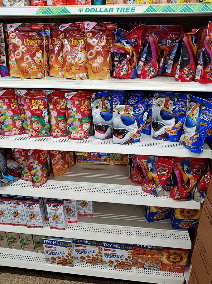 Name-brand cereals at bargain prices—proof that breakfast doesn't have to break the bank in these inflation-heavy times.