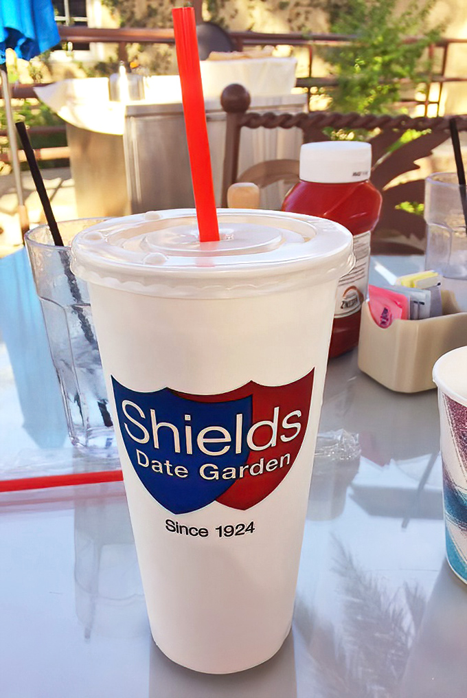The legendary date shake in all its glory! This creamy concoction has launched a thousand road trips to Indio—worth every mile.