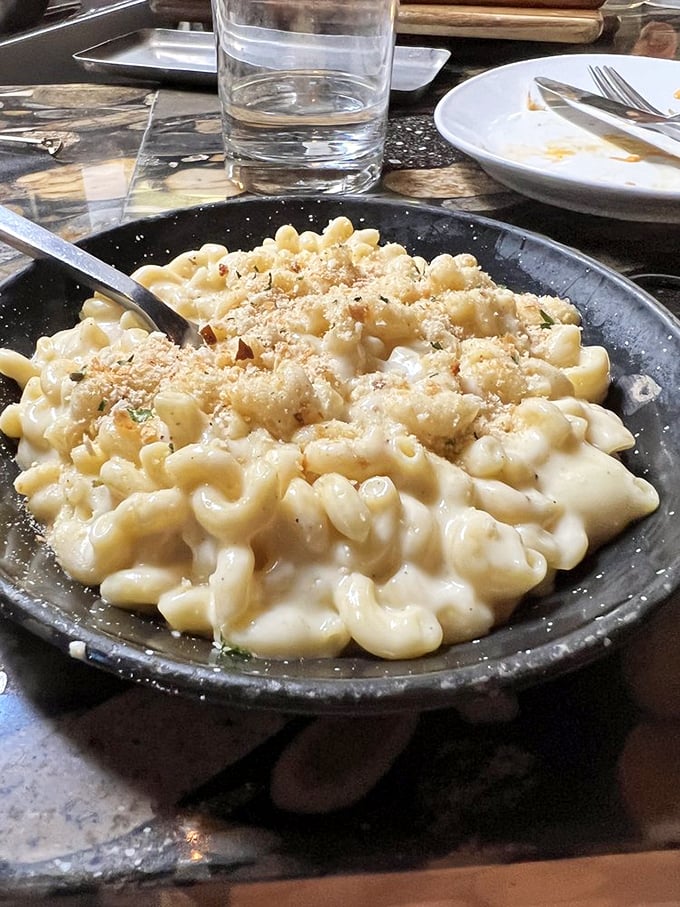 Comfort food elevated to an art form. This mac and cheese doesn't just satisfy hunger—it creates memories and inspires pilgrimages across Nevada.