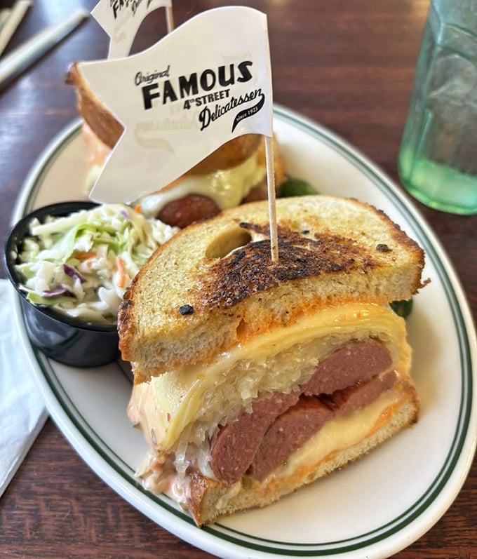 Even frankfurters get the royal treatment here. This isn't your ballpark dog—it's what hot dogs dream of becoming when they grow up.