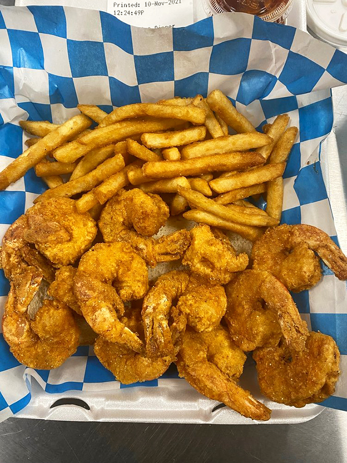 These jumbo shrimp have the perfect snap when bitten into—like tiny exclamation points at the end of a delicious sentence.