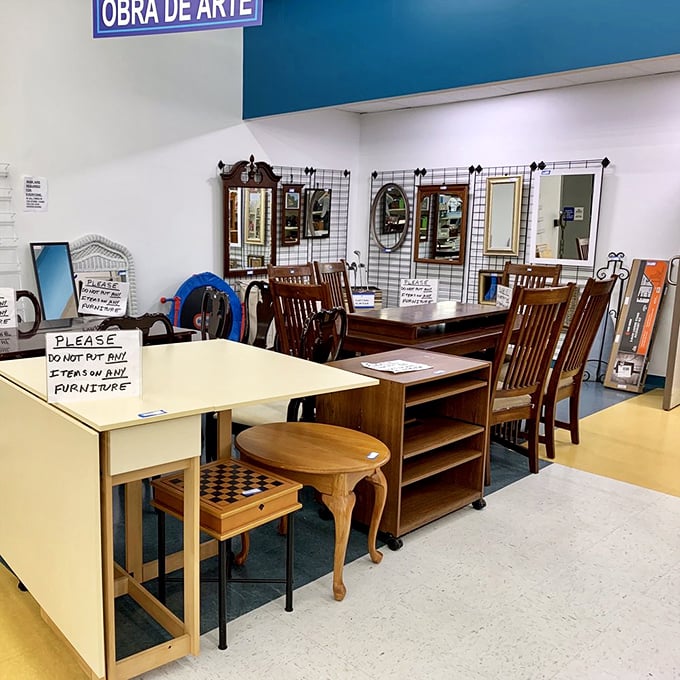 Furniture finds that prove "vintage" doesn't have to mean "grandmother's attic"—solid wood pieces waiting for their second act.