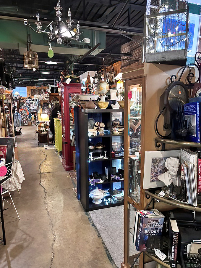 Labyrinthine aisles beckon explorers deeper into the mall, where each booth reveals another vendor's carefully curated collection of memories.