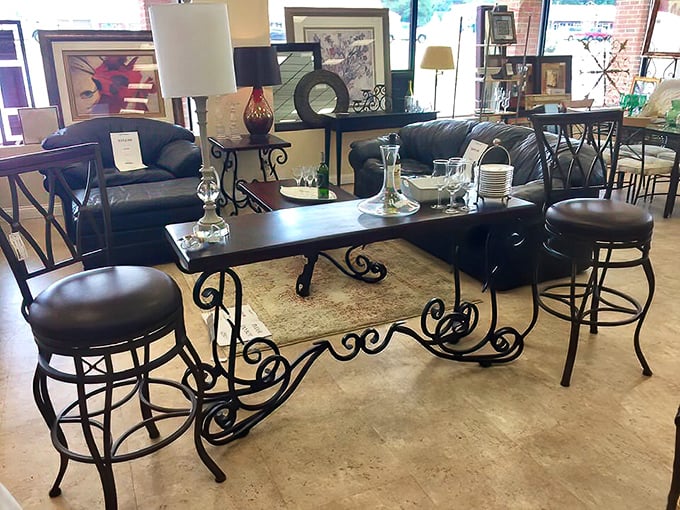 Not just furniture, but conversation pieces with character—this wrought iron table set practically begs for friends gathering over coffee.