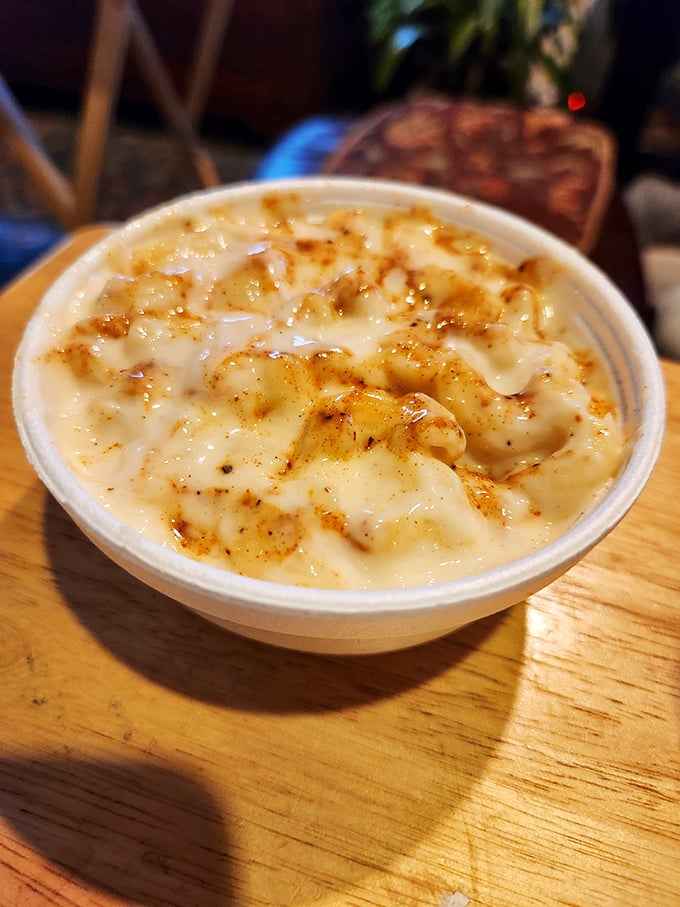 The mac and cheese at Joe's doesn't just accompany barbecue – it competes for your affection with each velvety, cheese-coated bite.