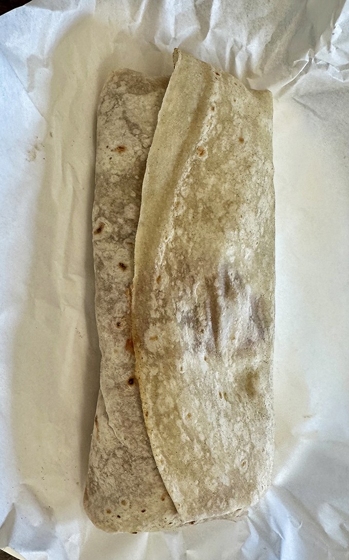The machaca burrito is like the strong, silent type of the menu—understated at first glance but packing serious flavor in every bite.