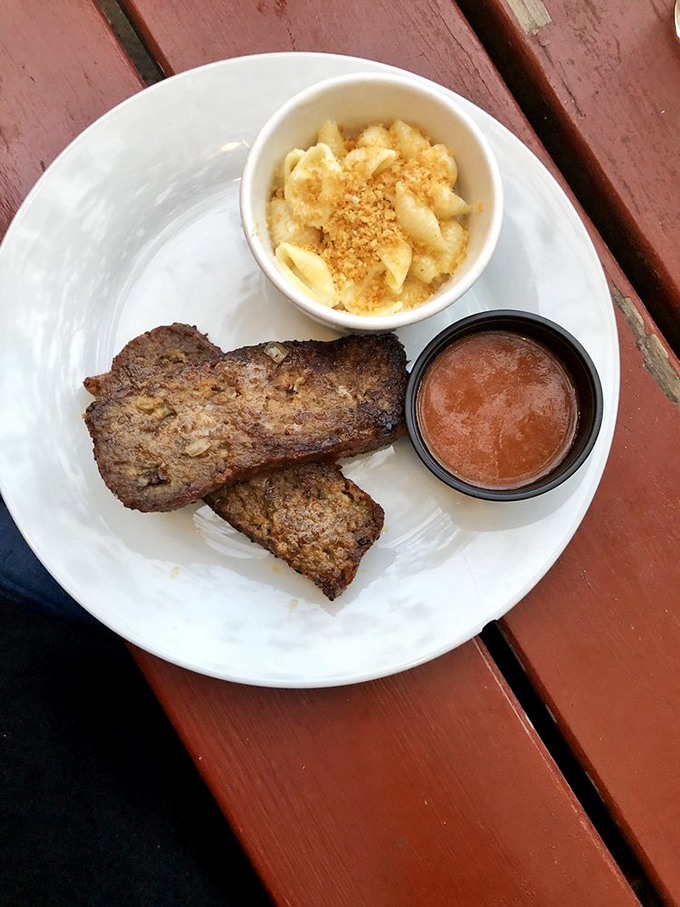 Comfort food elevated to art form—this meatloaf doesn't just satisfy hunger, it creates food memories that'll haunt you in the best way.