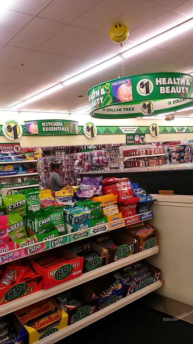 The candy aisle—where diet resolutions go to die and childhood memories come alive in colorful, wrapper-crinkly glory.