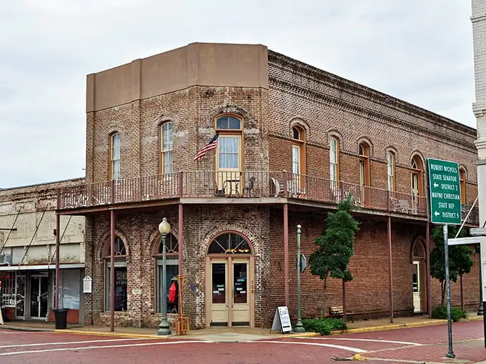 Corner buildings with character that can't be manufactured. This historic square has witnessed more Texas history than most textbooks cover.