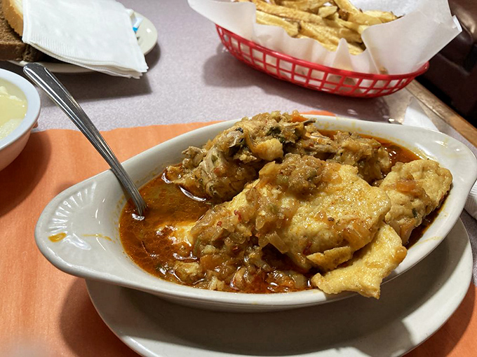 Chicken paprikash that would make your Serbian grandmother weep with joy. Comfort food that transcends language barriers.