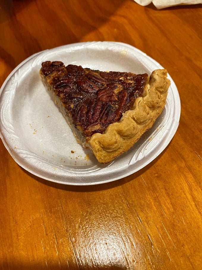 The pecan pie—where Texas swagger meets Southern charm. Each bite delivers the kind of satisfaction usually reserved for finding money in old pants.