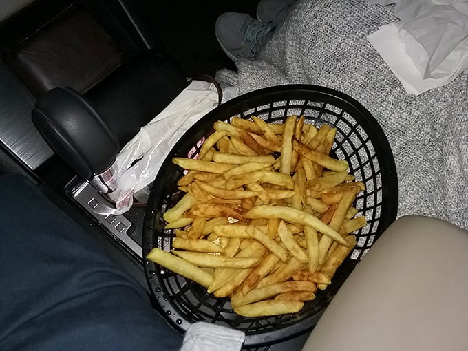 French fries so perfectly golden they deserve their own trophy. Simple, crispy, and utterly irresistible—the supporting actor that steals the show.